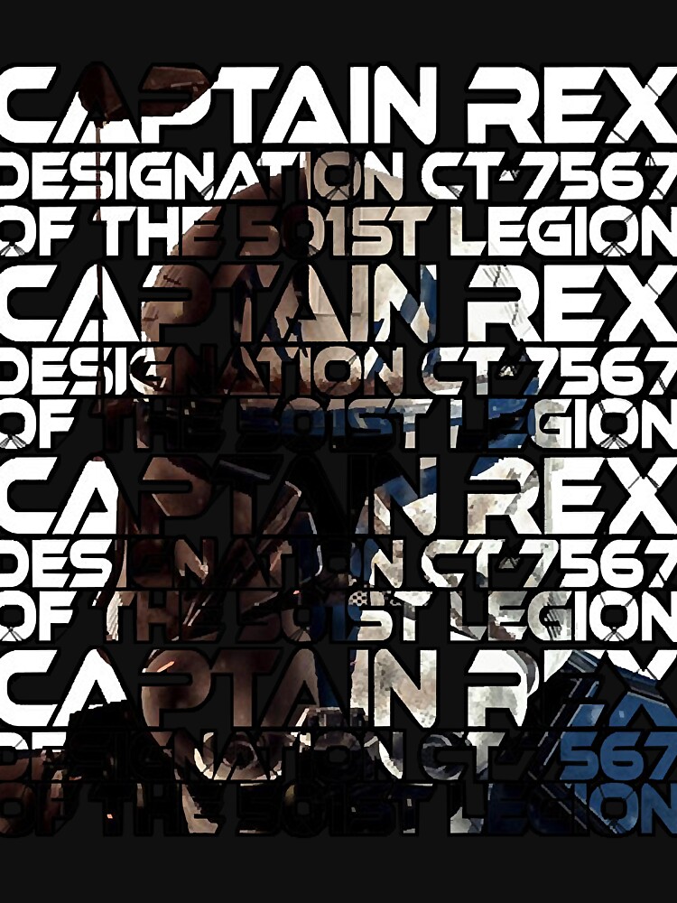 "CT-7567 CAPTAIN REX OF THE 501st (LIGHT COLORS) " T-shirt for Sale by ...