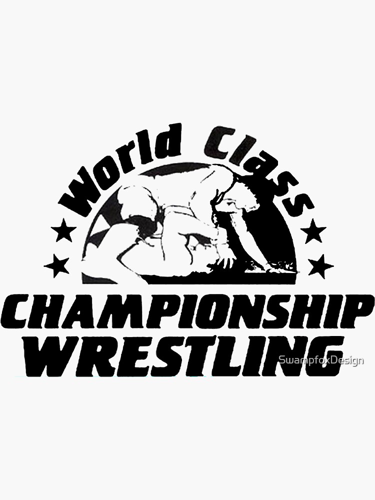"World Class Championship Wrestling" Sticker for Sale by SwampfoxDesign ...