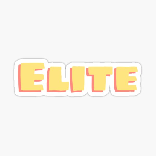 "Elite " Sticker for Sale by TheEliteWaffle | Redbubble