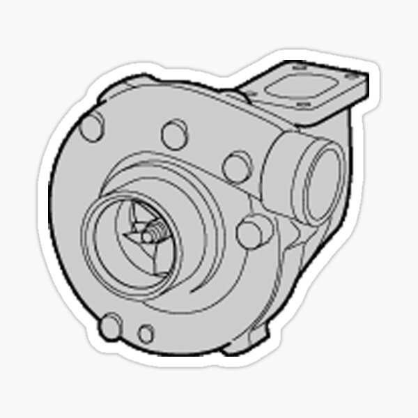 "Turbocharger" Sticker for Sale by isrlygood1 | Redbubble
