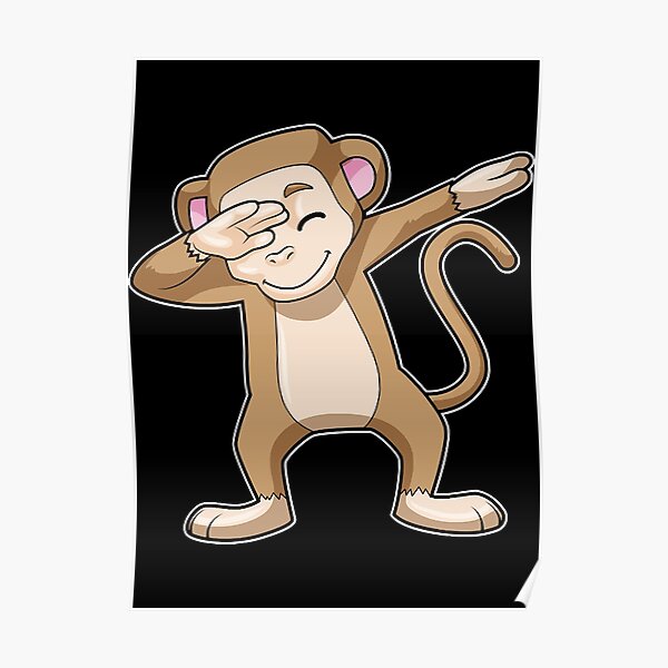 "Monkey at Hip Hop Dance Dab " Poster for Sale by mateolewis | Redbubble