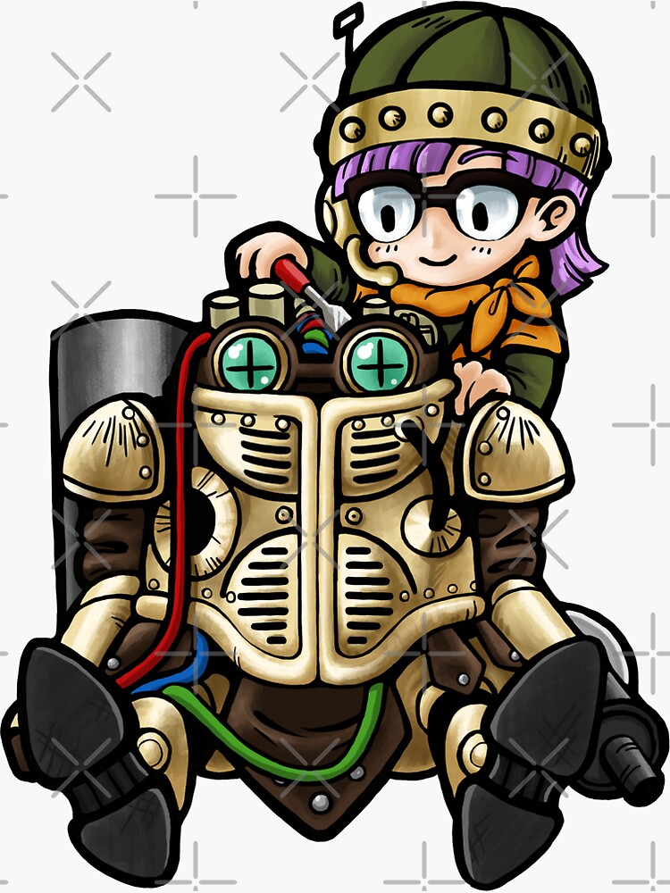 Pegatina «Chrono Trigger - Robo y Lucca» de StudioMarimo | Redbubble