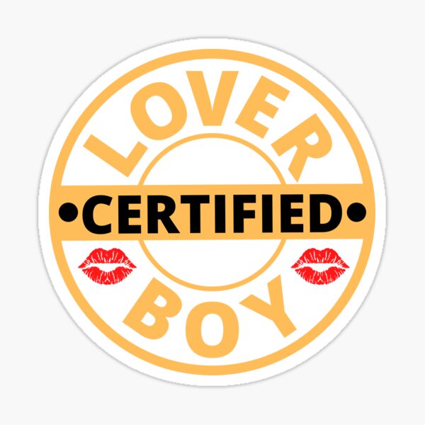"Certified Lover Boy" Sticker for Sale by JockArts | Redbubble