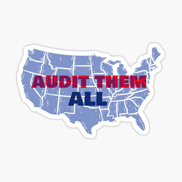 "Audit Them All (Election 2020)" Sticker for Sale by DaggerDesigns ...