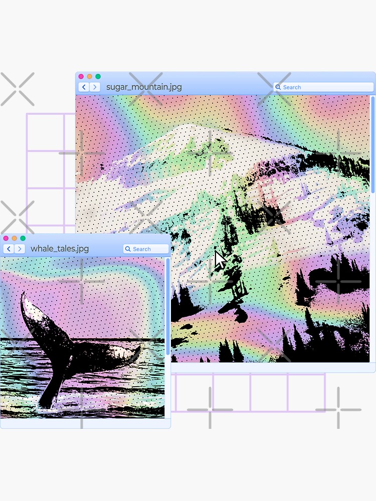 "Mountain ocean windows macos macintosh" Sticker for Sale by ...