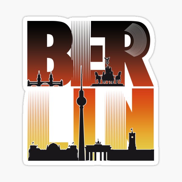 "Berlin City" Sticker for Sale by tomtitom | Redbubble