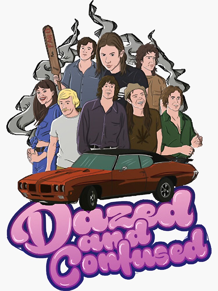 "Dazed and Confused " Sticker by LegassieLyriq | Redbubble