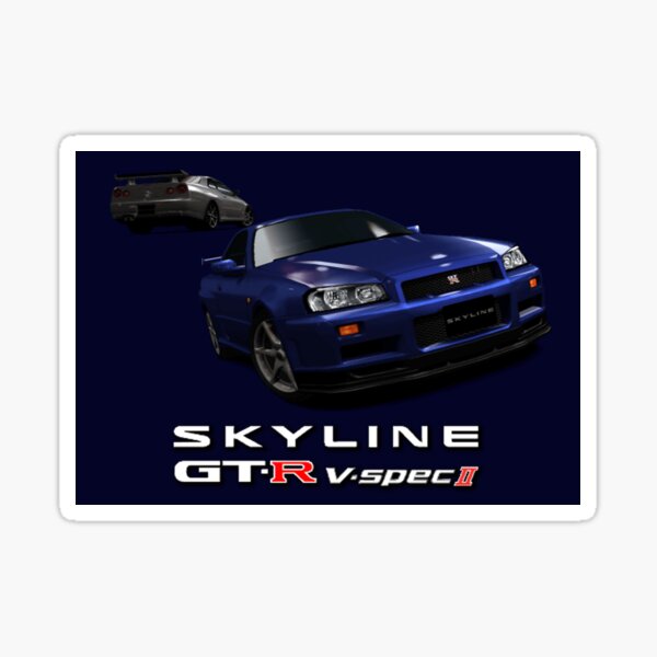 "Nissan GTR R34 V-Spec" Sticker for Sale by isrlygood1 | Redbubble