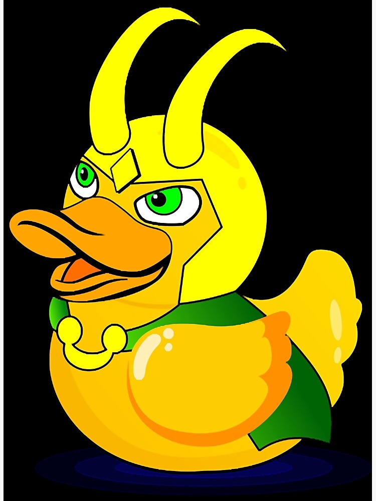 "Loki Rubber Duck " Poster for Sale by audrinabaker | Redbubble