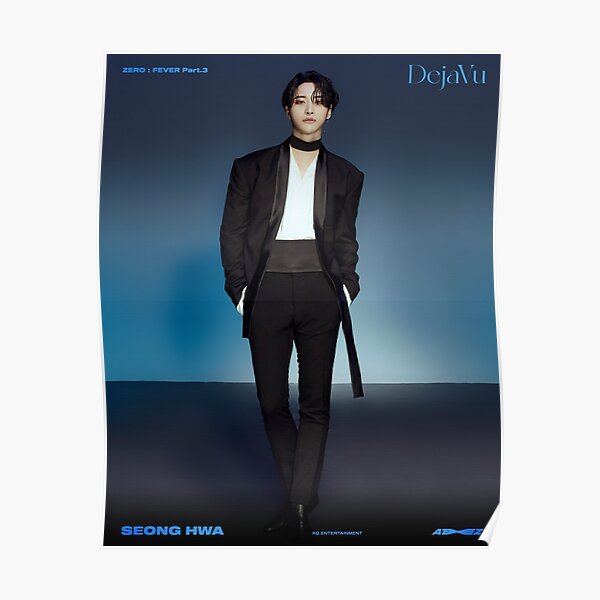 "Ateez Seonghwa" Poster for Sale by HaloHaloShine | Redbubble