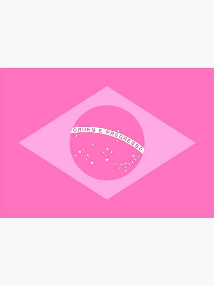 "Pink Brazilian Flag" Greeting Card for Sale by holografica | Redbubble
