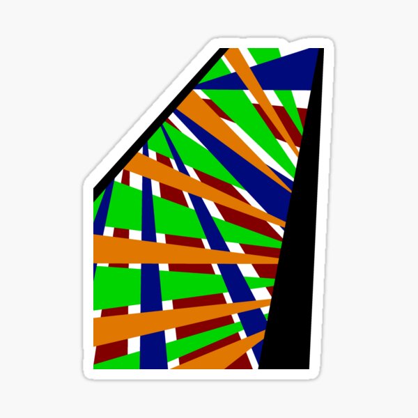"Crazy lines" Sticker for Sale by TiredChild7 | Redbubble