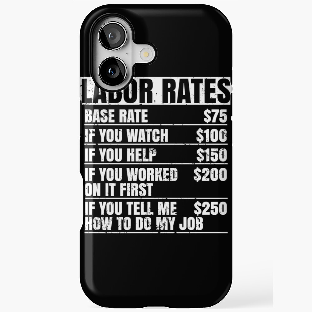 "Labor Rates Hourly Joke Rates, Funny Humor Drafting, Operating ...