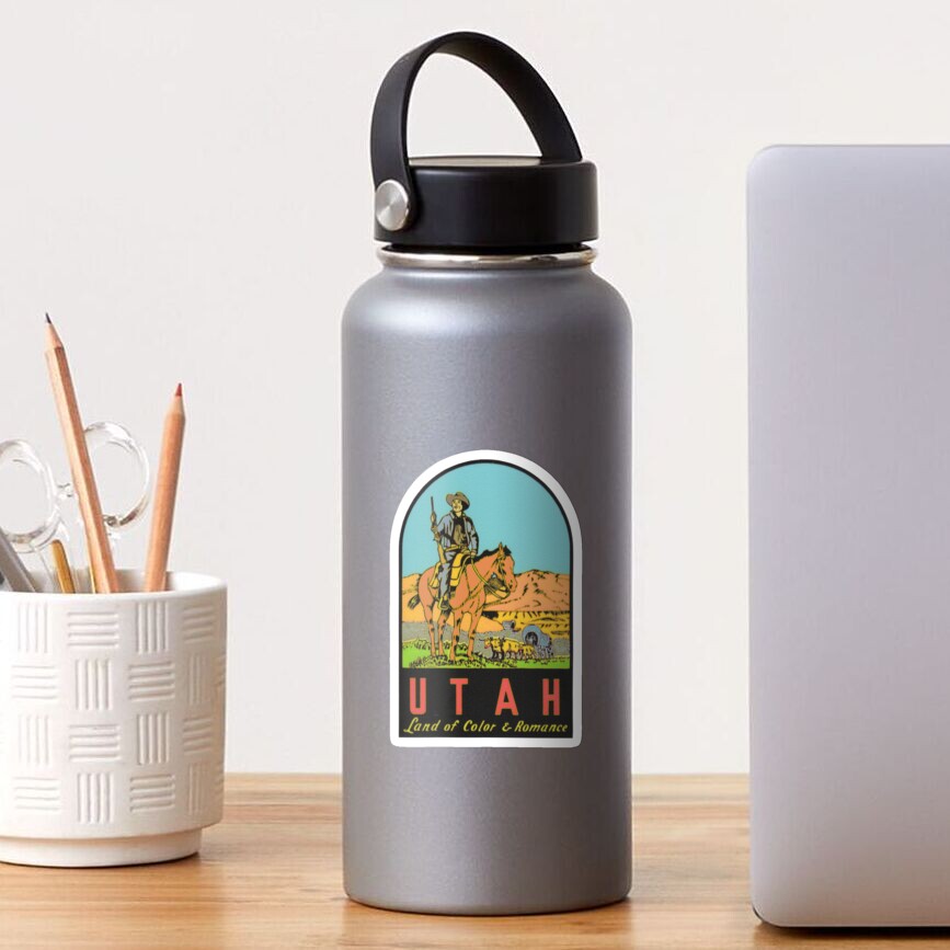 "Utah UT State Vintage Travel Decal" Sticker for Sale by hilda74 ...