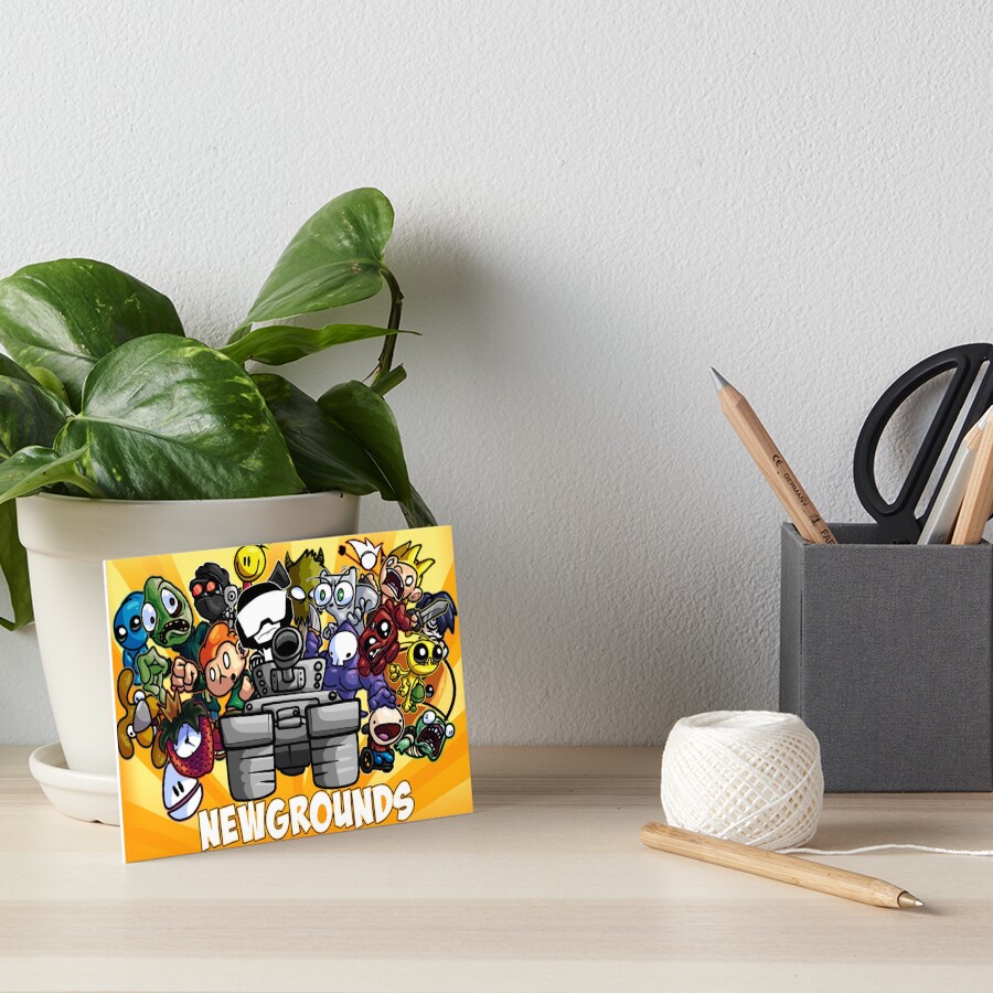 "Newgrounds Yellow" Poster for Sale by Kubernikus18 | Redbubble