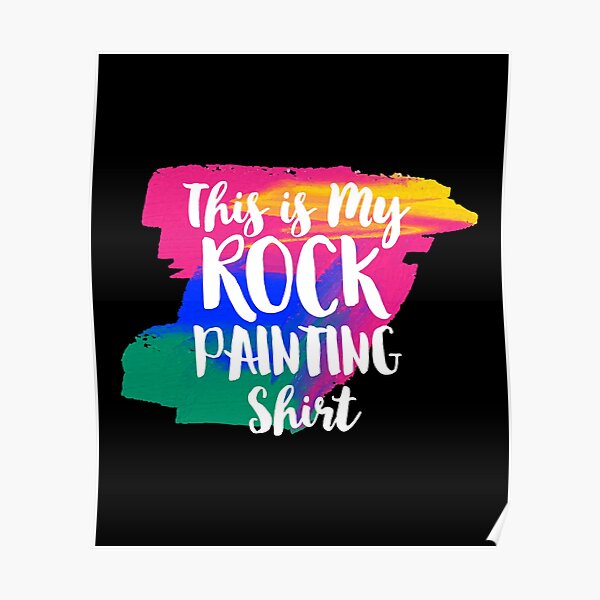 Póster «Esta es mi roca Pintura Obra de arte Actividad colorida Artista ...