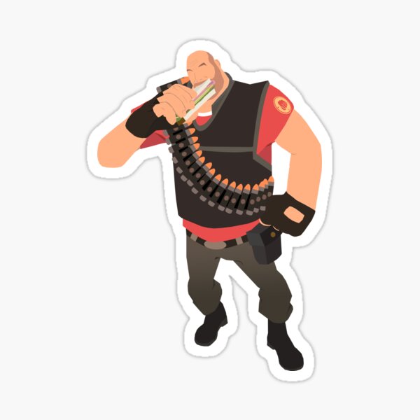 "Team Fortress 2 - Heavy" Sticker for Sale by yoshisaredragon | Redbubble
