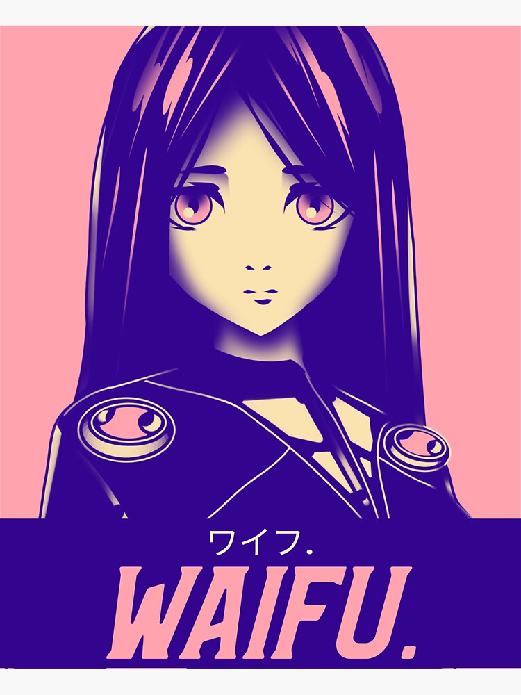 "waifu emo" Sticker for Sale by waifutees | Redbubble