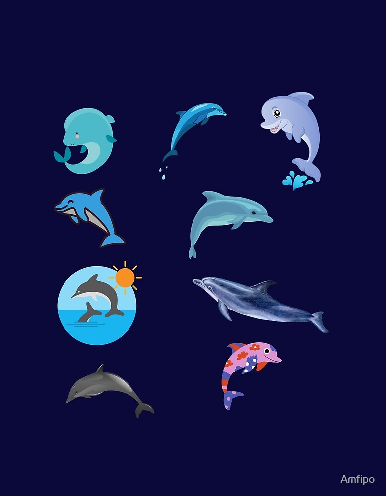 "Dolphins Design" by Amfipo | Redbubble