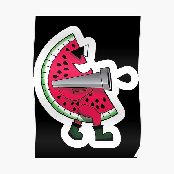 "Mr. Watermelon " Poster for Sale by greal198 | Redbubble