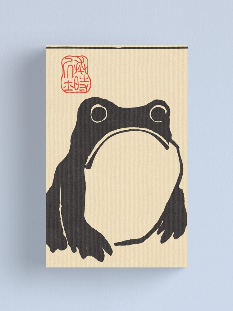 "Japanese Frog Art Print" Canvas Print for Sale by Sintija BILIKA ...