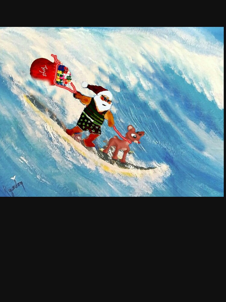 "SANTA.......RIPPIN IT UP IN HAWAII" T-shirt by kjgordon | Redbubble