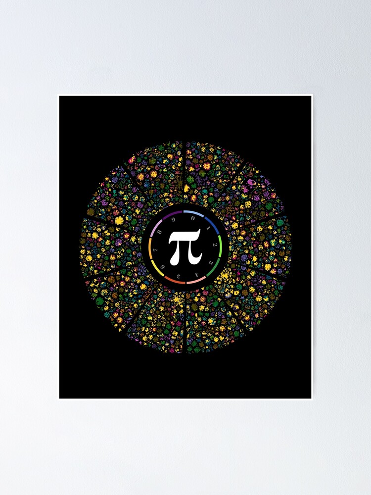 "The Beauty of Pi Circular Rainbow-Hued Spirograph Groovy Pi Art ...
