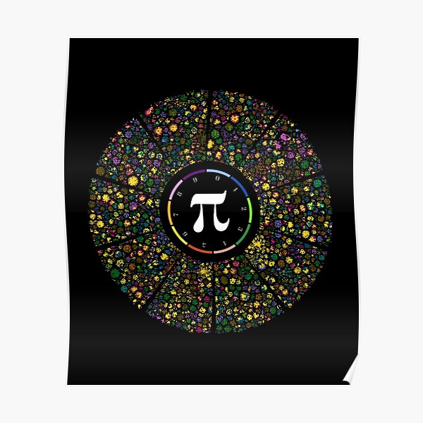 "The Beauty of Pi Circular Rainbow-Hued Spirograph Groovy Pi Art ...