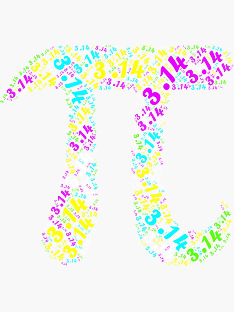 "Pi Math 3 14 Digits Langarmshirt" Sticker for Sale by RobertVandivier ...