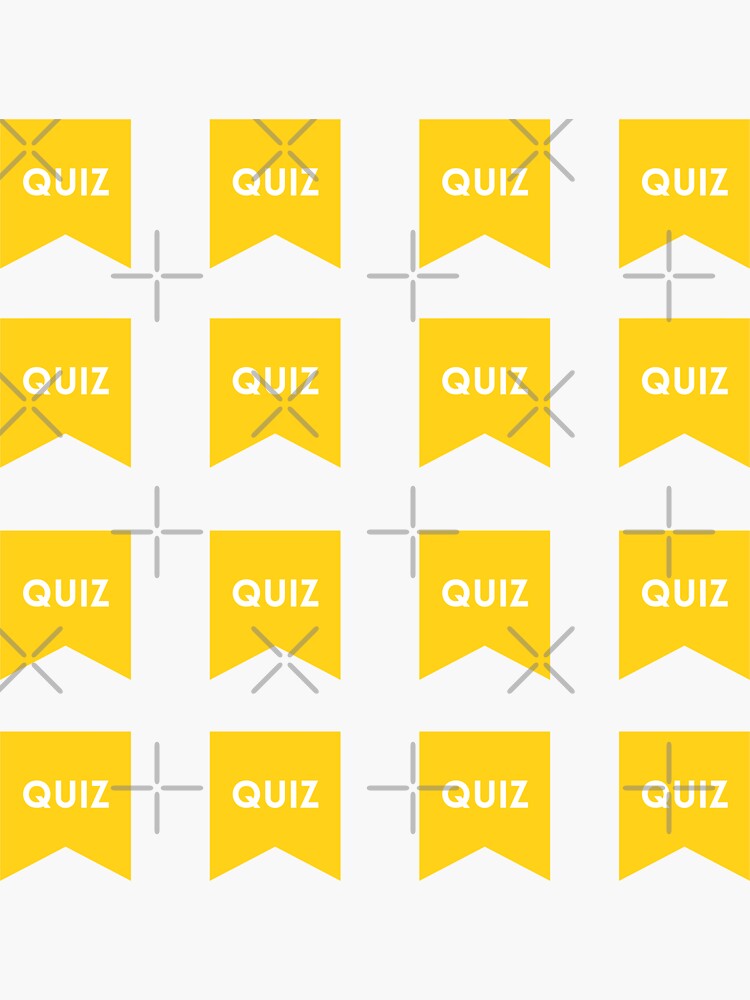 "Agenda organization stickers quiz reminder" Sticker for Sale by ...