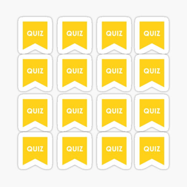 "Agenda organization stickers quiz reminder" Sticker for Sale by ...