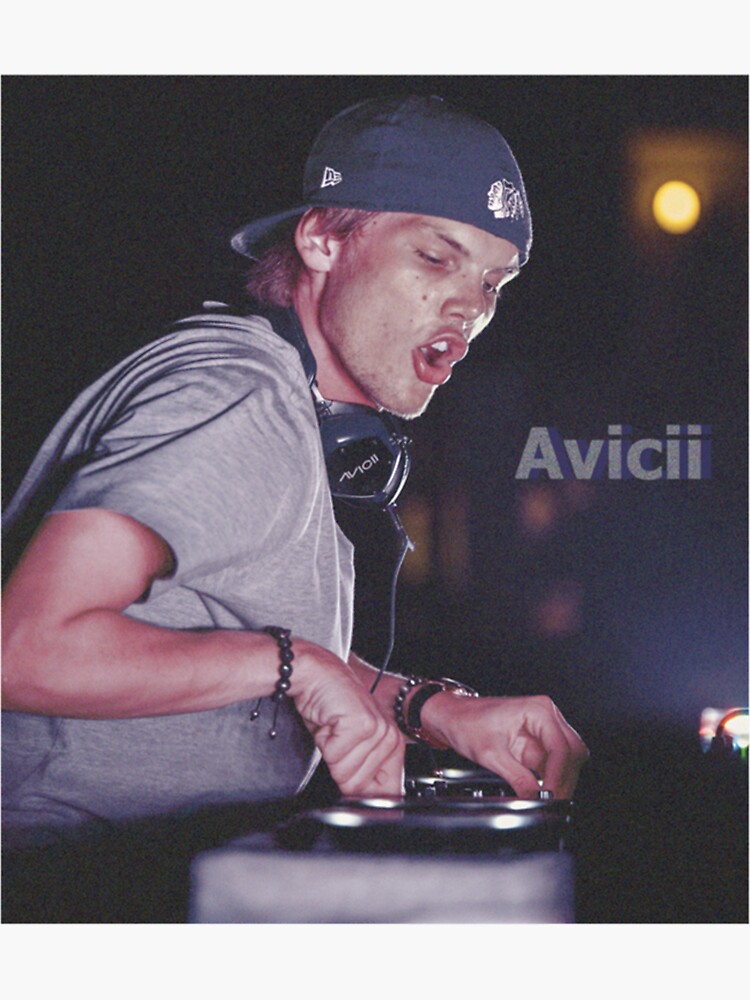 "Avicii Design" Sticker for Sale by ConnoaPoint | Redbubble