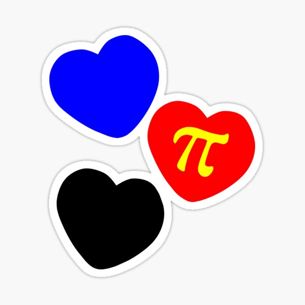 "Polyamorous Hearts" Sticker for Sale by nighttimenap | Redbubble