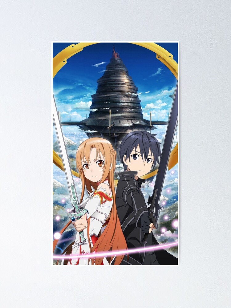 "Sword Art Online - Kirito & Asuna" Poster by BlazeTidez | Redbubble