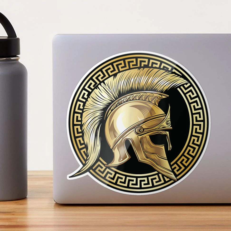 Spartaanse Helm Sticker Spartan Stickers | Unique Designs