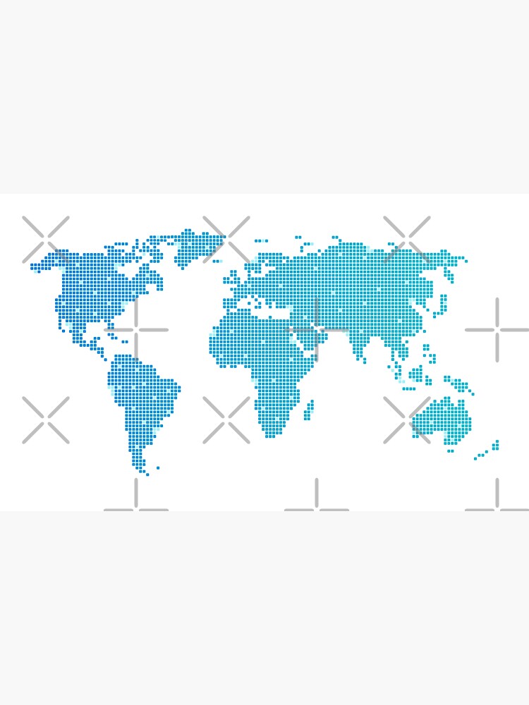 "World Map Block Design" Poster by piyushsaini768 | Redbubble