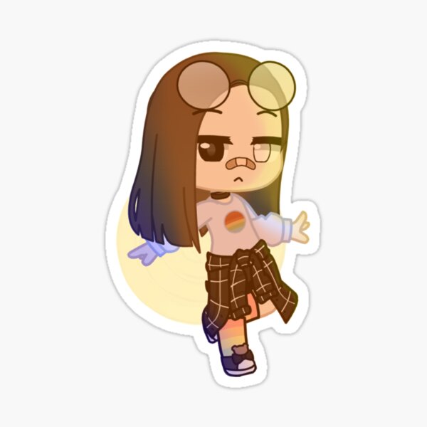 "Gacha chibi girl " Sticker for Sale by WiZoEms | Redbubble