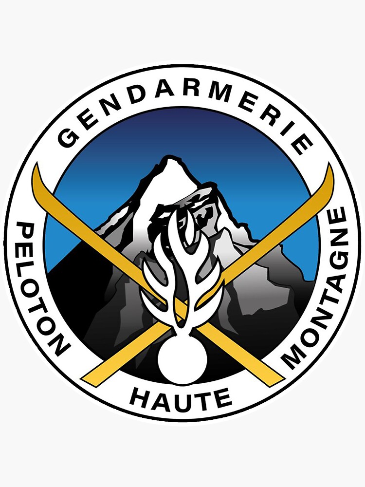 Sticker « PGHM PELOTON GENDARMERIE HAUTE MONTAGNE », par Aspretto ...