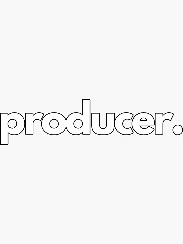 "Movie Producer Director Film TV Production Industry " Sticker for Sale ...