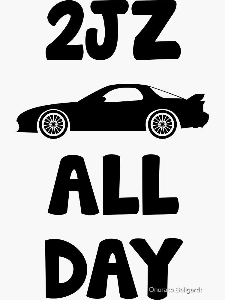 "2JZ JDM Drift Supra" Sticker for Sale by TheGoodSeller | Redbubble