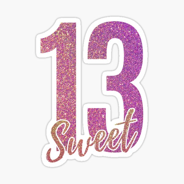 "Sweet 13th birthday" Sticker by Mila1946 | Redbubble