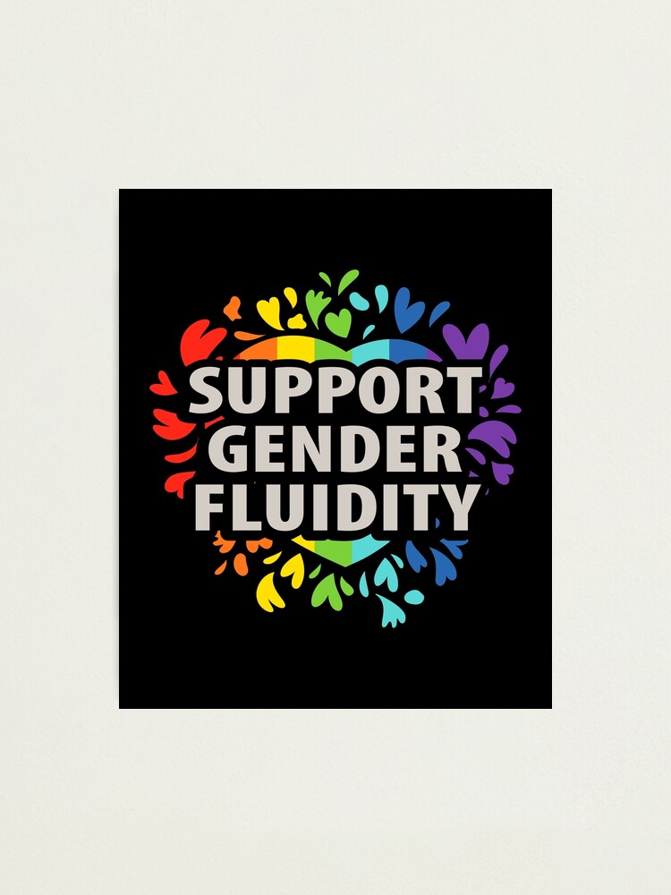 "Support Gender Fluidity Gay Pride Month LGBT, Transgender Trans Queer ...