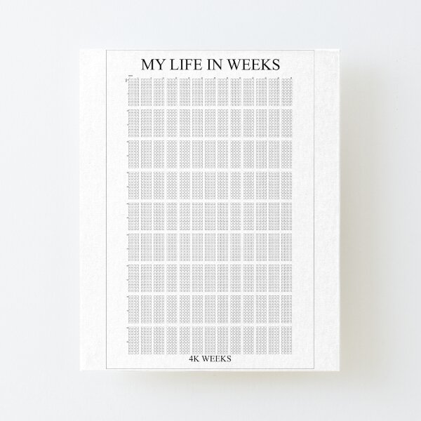 "My Life in Weeks - Life Calendar " Mounted Print for Sale by Mylecm ...