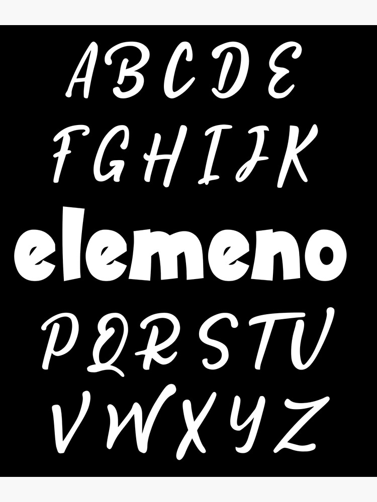"Alphabet Elemeno - Kindergarten Back To School Teacher Kindergarten ...