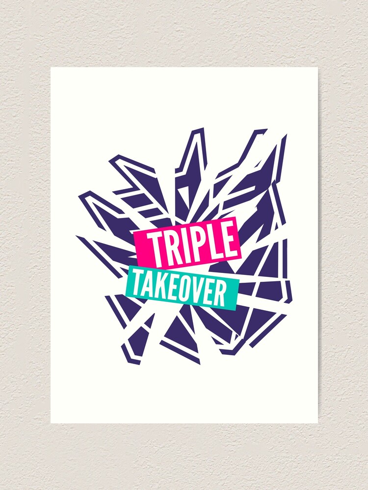 "Triple Takeover smashed logo" Art Print for Sale by TripleTakeover ...