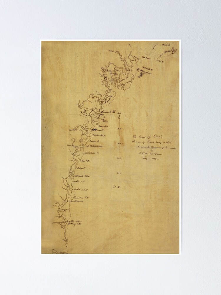 "Map of Georgia 1780" Poster by mollyfare | Redbubble