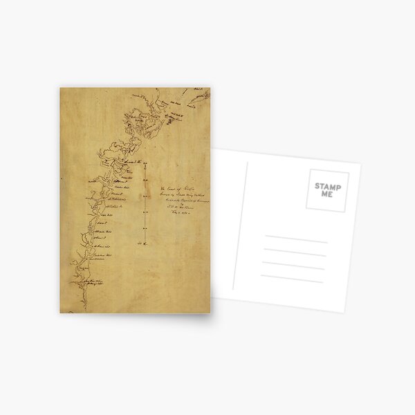 "Map of Georgia 1780" Postcard for Sale by mollyfare | Redbubble