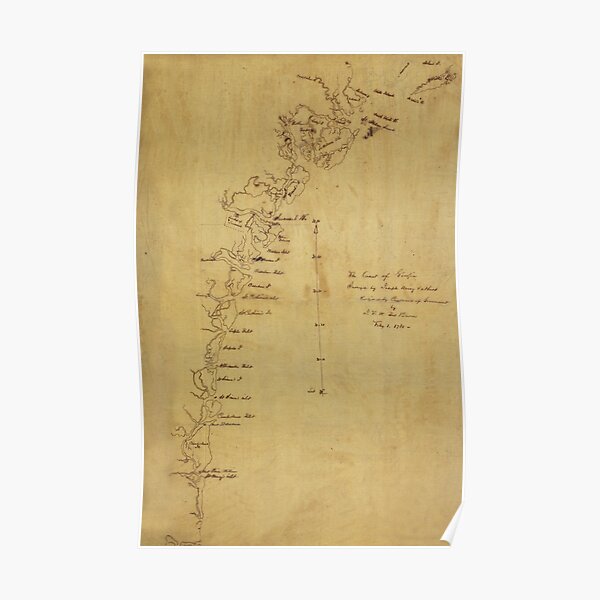 "Map of Georgia 1780" Poster by mollyfare | Redbubble