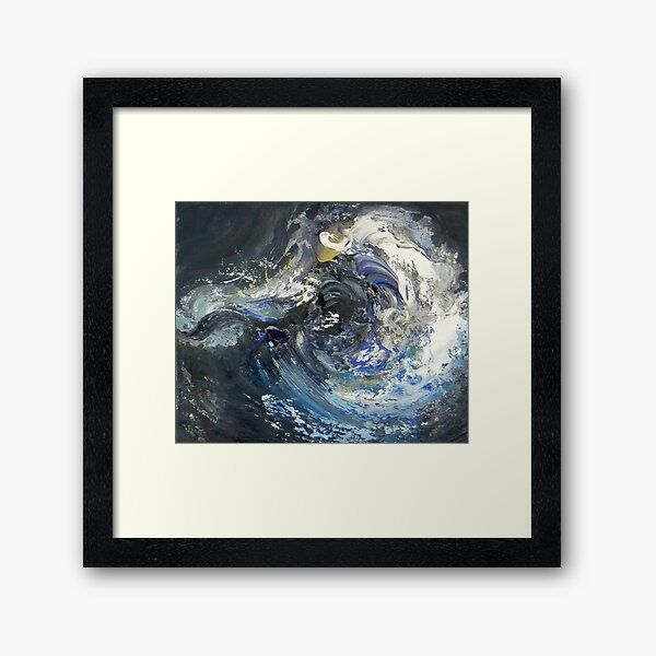 "Maggi Hambling The Wave" Framed Art Print for Sale by Flogerr | Redbubble