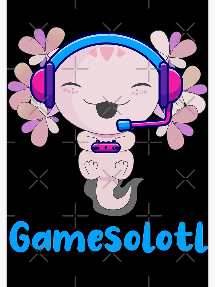 "Gamesolotl Gamer Axolotl Playing Video Games Gift Boys Girls - axolotl ...